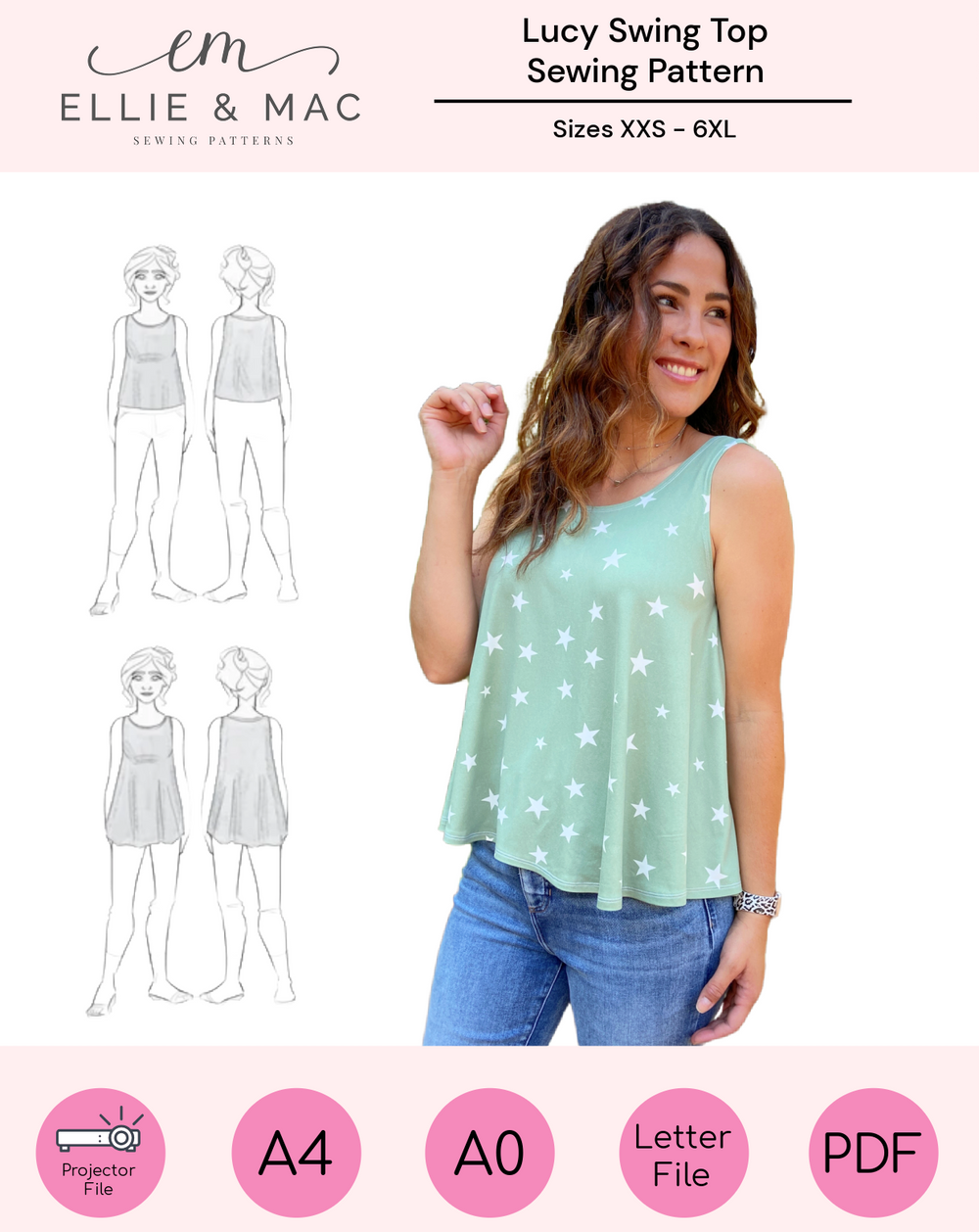 Lucy Swing Top Sewing Pattern