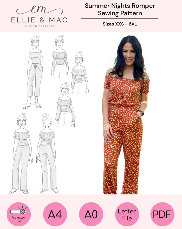 Summer Nights Romper & Two-Piece Set Sewing Pattern