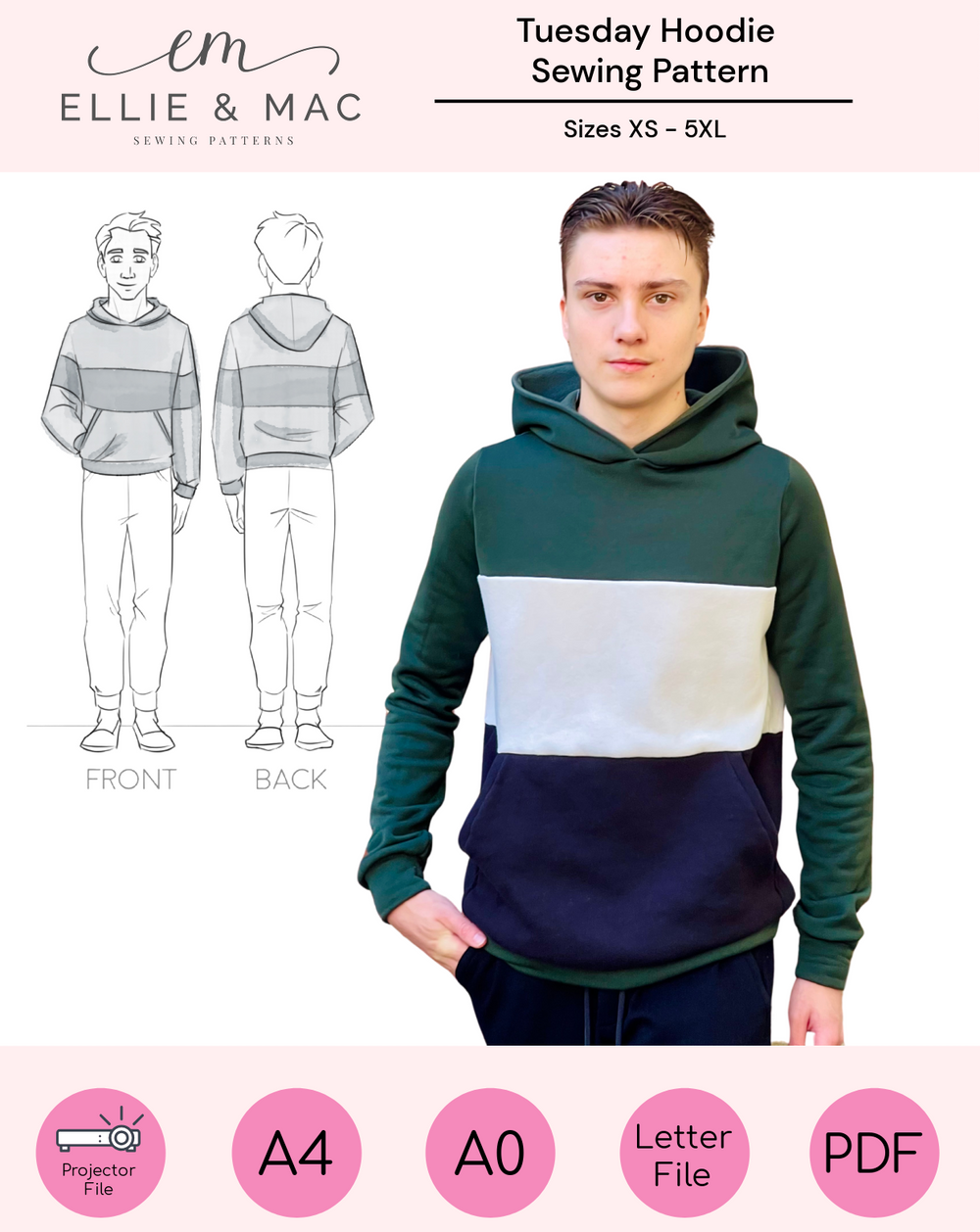 Tuesday Hoodie Sewing Pattern