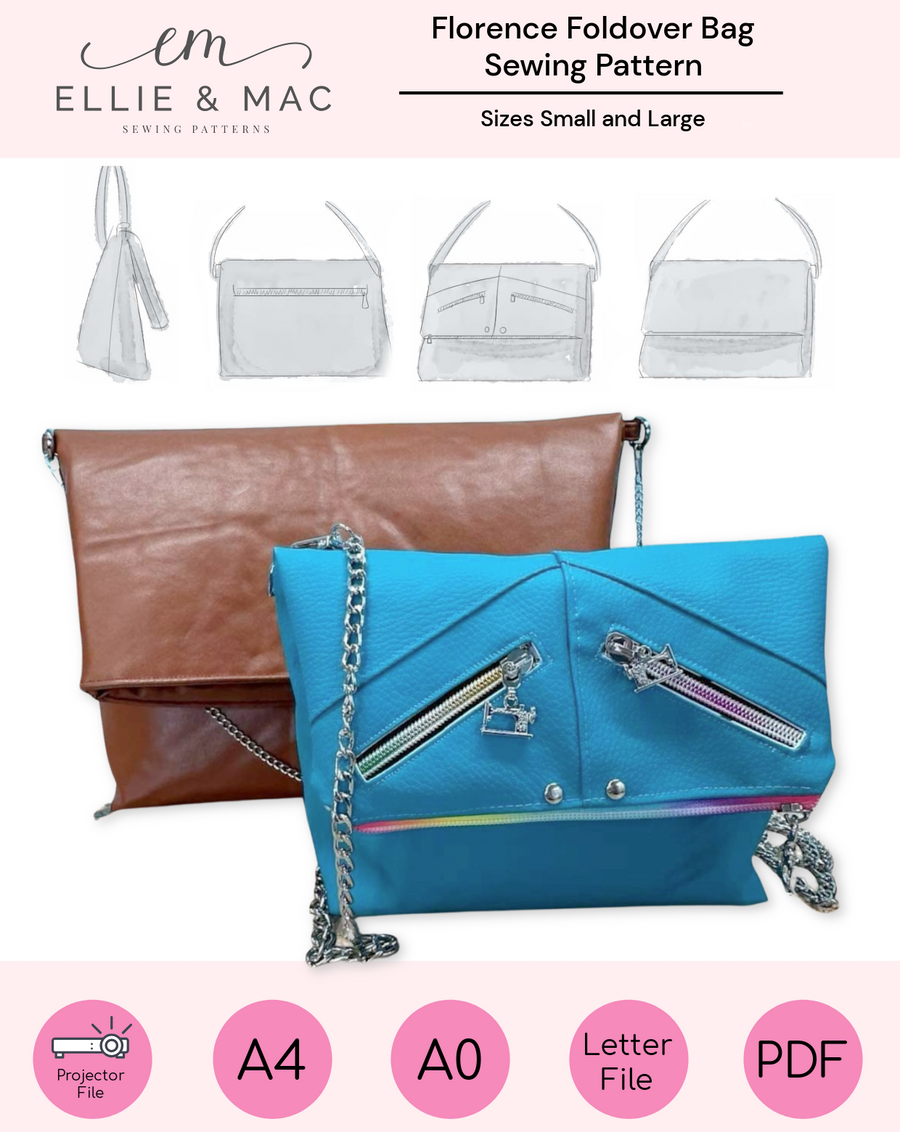 Florence Foldover Bag Sewing Pattern