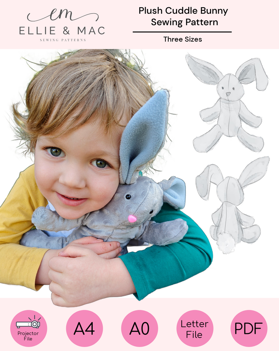 Plush Cuddle Bunny Sewing Pattern