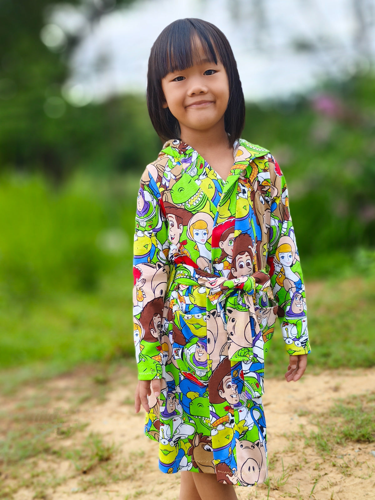 Kids Yvonne Spa Day Robe Sewing Pattern (2T-18)