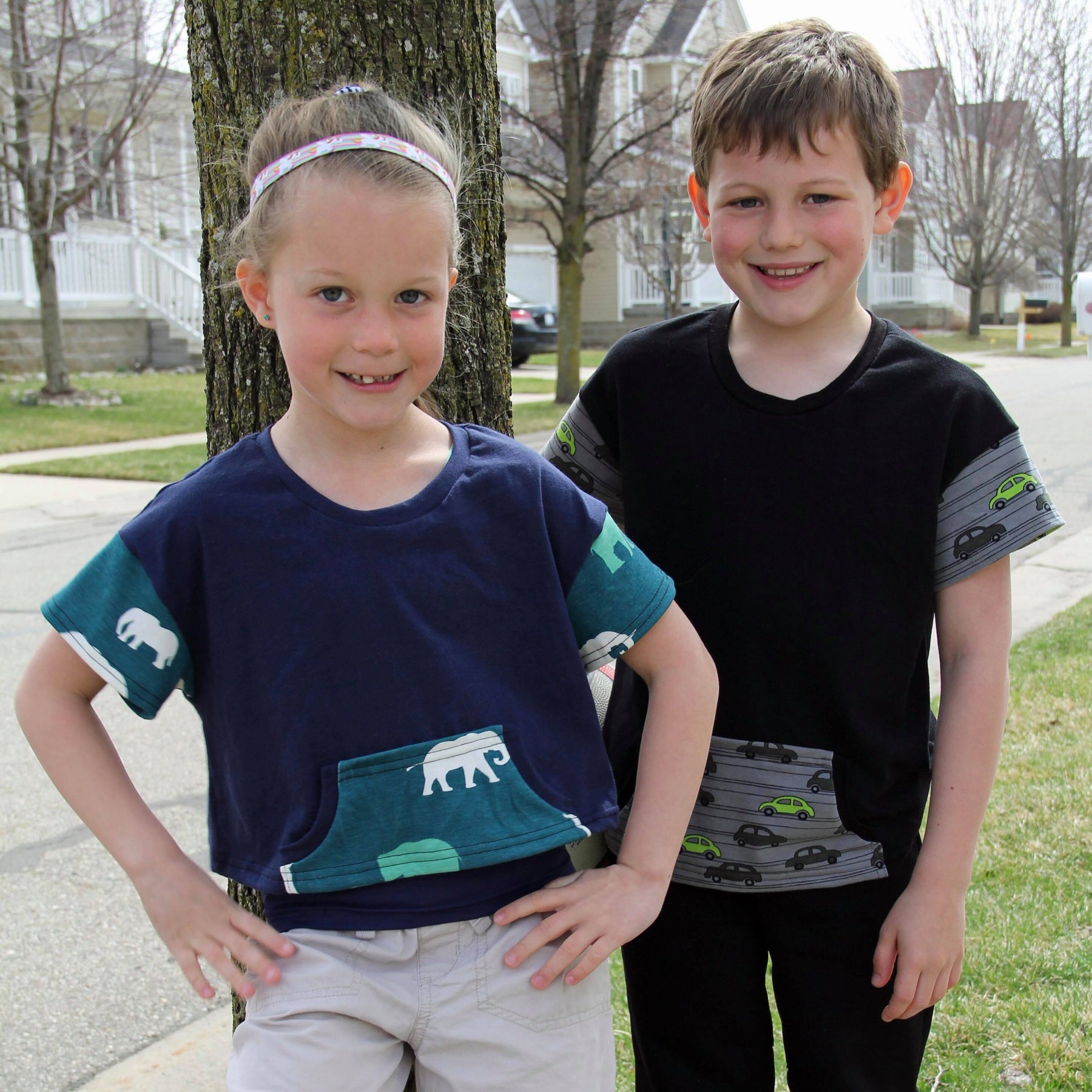 Kids Oversized Tee PDF Sewing Pattern