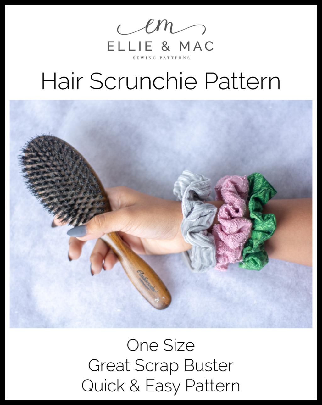 Hair Scrunchie Sewing Pattern