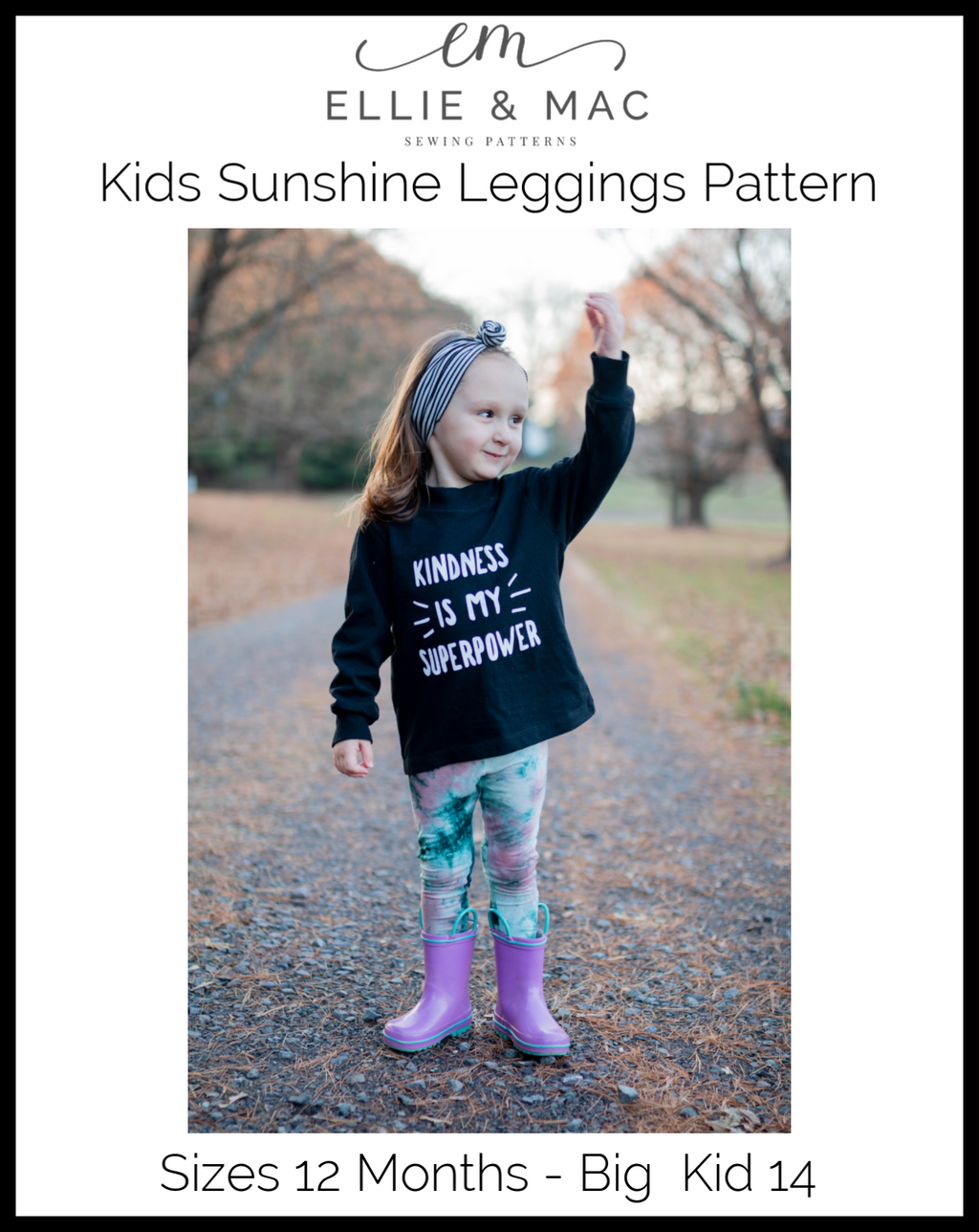 Kids Sunshine Leggings Sewing Pattern