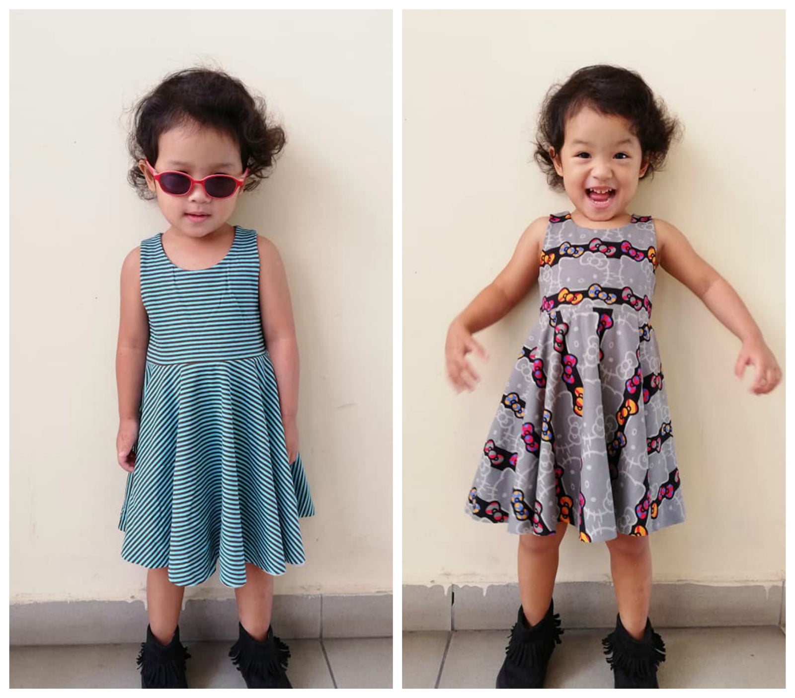 Kids Reversible Dress Sewing Pattern