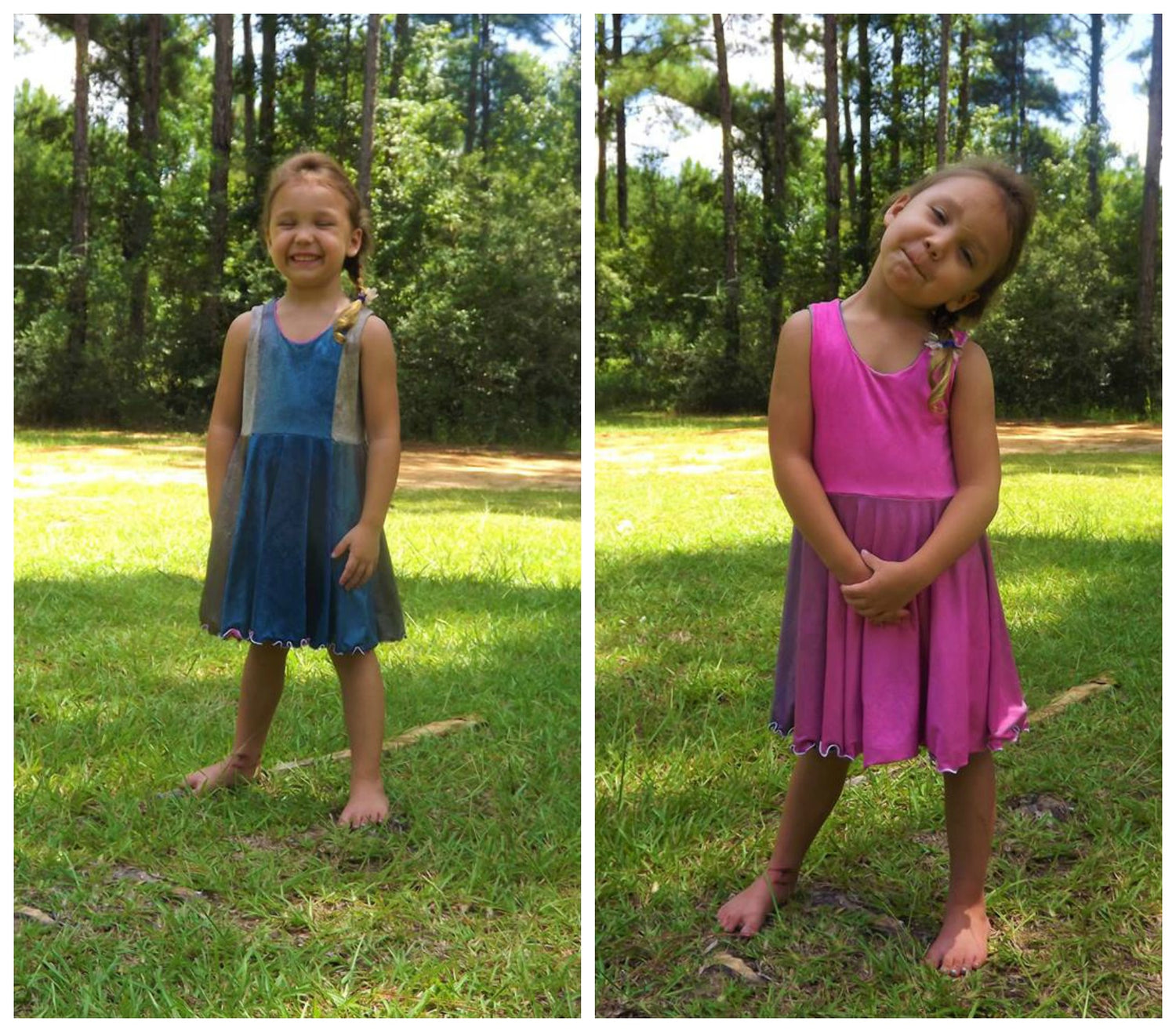 Kids Reversible Dress Sewing Pattern