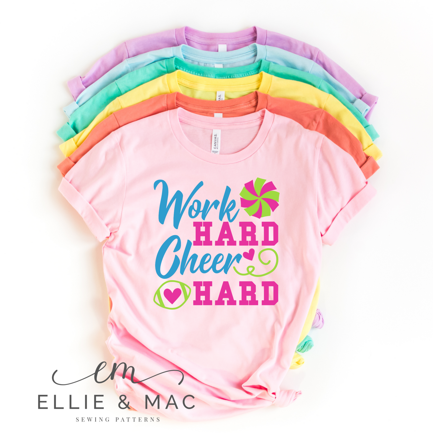 Work Hard Cheer Hard SVG Cutting File