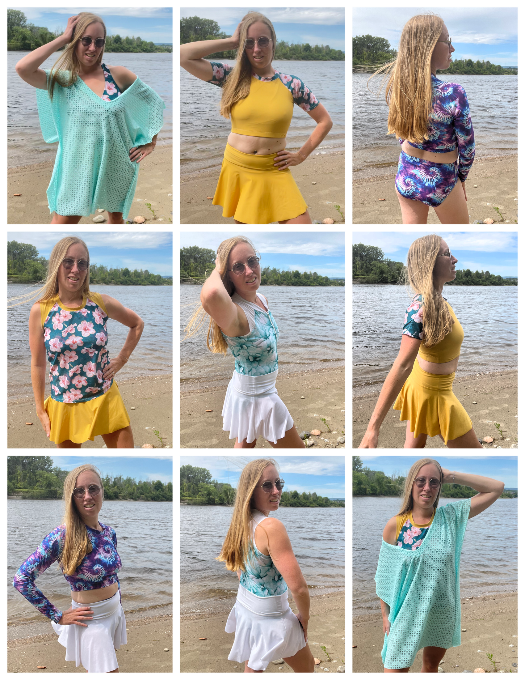 Adult Beachwear Sewing Pattern Capsule - with Wave Rider Pattern Inclu
