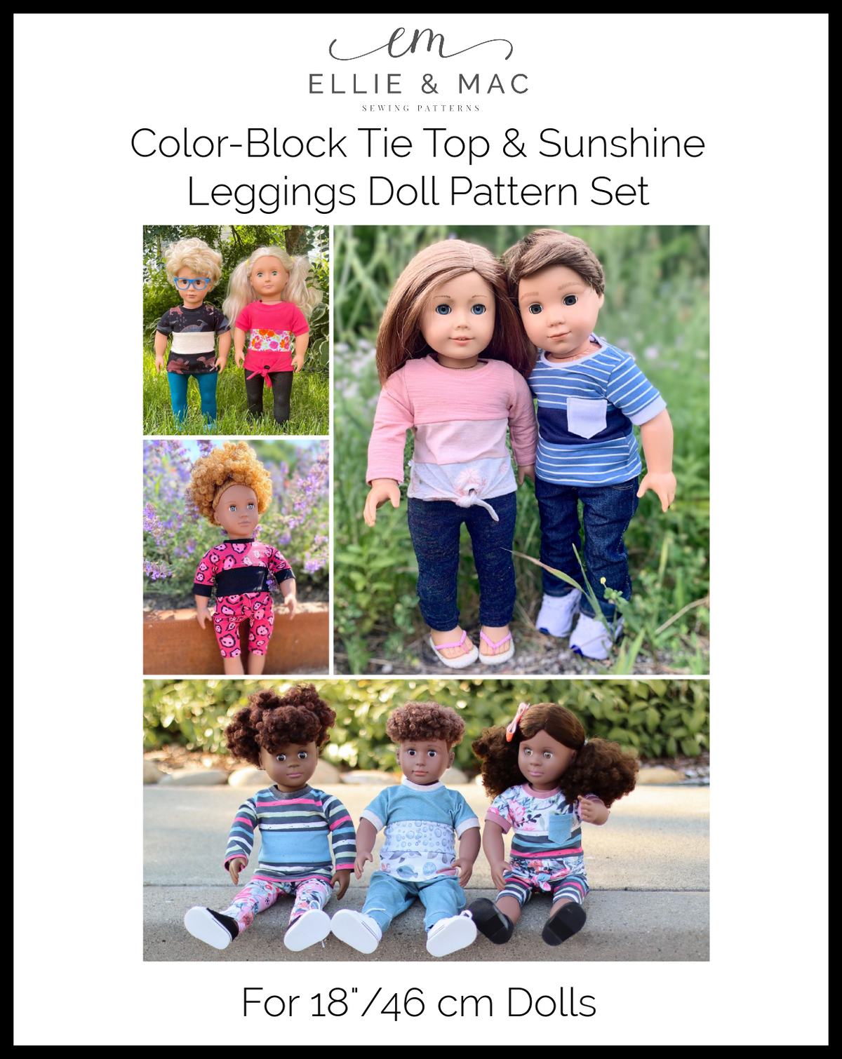 Modern Doll Sewing Pattern Bundle 1